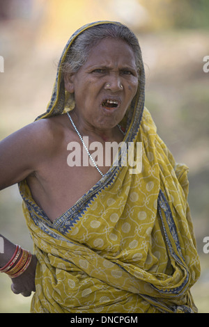 Portrait of an Oriyan woman, Bhuvaneshwar, Orissa, India Stock Photo ...