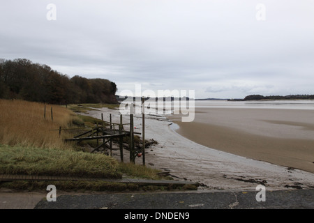 The Severn Estuary at low tide. Lydney Docks, Gloucestershire. UK Stock ...