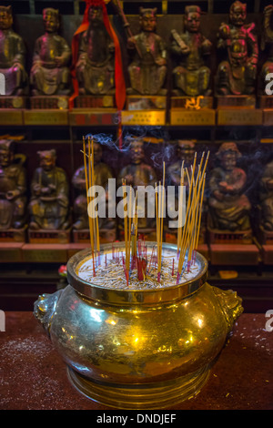 Pak Tai Temple in Wan Chai, Hong Kong Island, with lanterns, paper ...