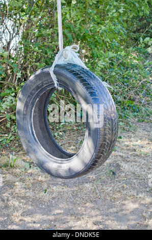 tyre rope swing Stock Photo - Alamy