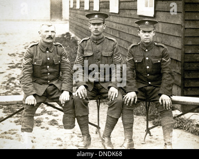 WWI British soldier sitting in dugout toilet of First World War One ...