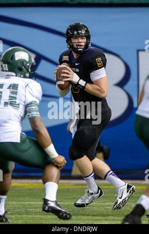 East Carolina quarterback Shane Carden (5) gets sacked by University of ...