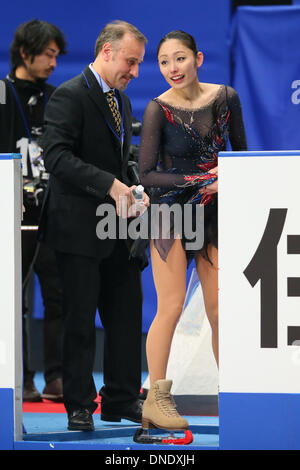 (L to R) Miki Ando (JPN), Valter Rizzo, DECEMBER 23, 2013 - Figure ...