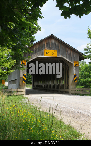 Caine Road Covered Bridge. Ashtabula County, Gould, Jefferson, Ohio ...