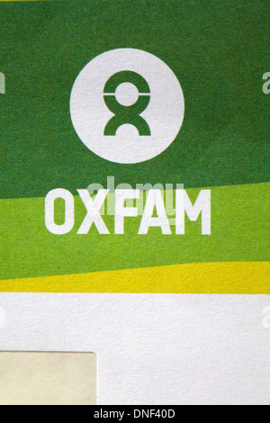 Oxfam logo on correspondence Stock Photo - Alamy