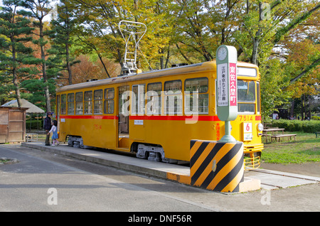 Tokyo Toden Tram type 7500 at Edo -Tokyo Open Air Architectural Museum ...