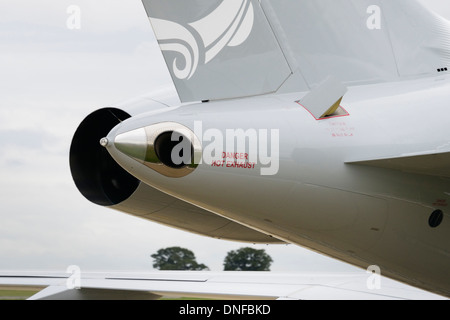 APU, Auxiliary Power Unit, exhaust pipe at the tail of passenger ...