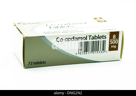 co-codamol tablets box 500mg pain relief cutout cut out white ...
