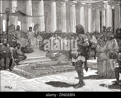 Caractacus( British chieftain of the Catuvellauni tribe) before the ...