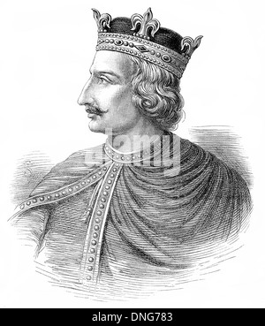 Henry I (1068-1135) King of England, 1100-1135, Portrait with Crown ...