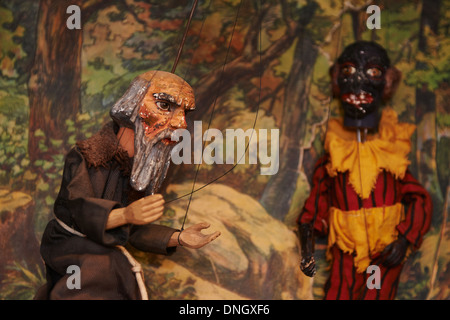 Vintage puppet theater - show Stock Photo - Alamy