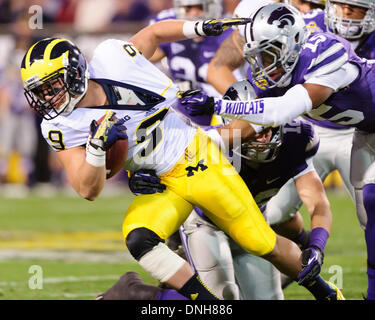 December 28, 2103: Michigan Wolverines wide receiver Drew Dileo (9 ...