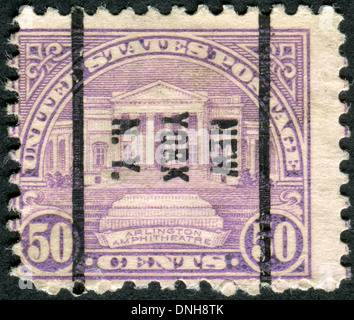 Postage stamps printed in USA (precancel, Philadelphia), shows a Stock ...