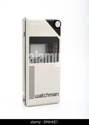 Sony Watchman portable TV released in 1982 as the FD-210 Stock Photo ...