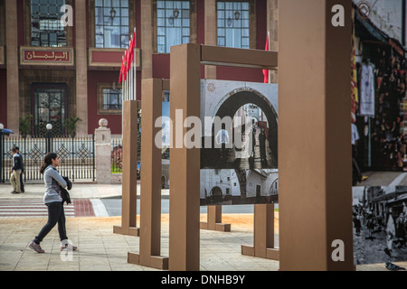PHOTO EXHIBITION IN FRONT OF THE BALIMA HOTEL, MOHAMMED V BOULEVARD ...