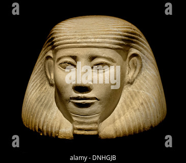 The canopic jar from ancient Egypt, representing the deity Imsety, is ...