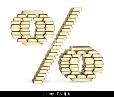 Gold 3 Percent Stock Photo - Alamy