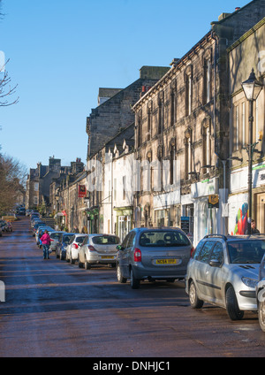 Rothbury High Street, Northumberland, England UK Stock Photo - Alamy