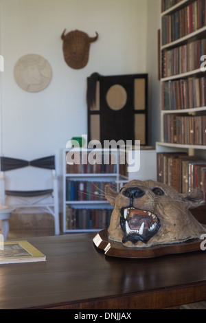 THE STUDY IN THE FINCA VIGIA, THE HOUSE BOUGHT BY ERNEST HEMINGWAY ...