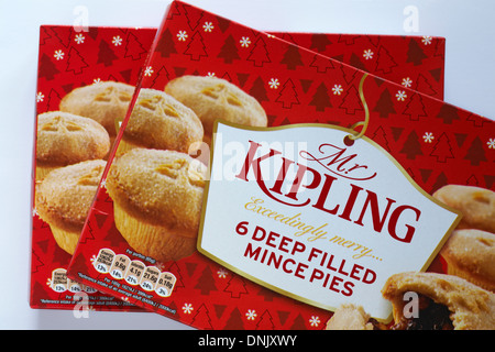 mr kipling mince pies 6 pack festive packaging uk Stock Photo - Alamy