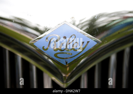 Riley Logo / Badge - Classic Car Stock Photo - Alamy