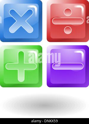 Purple Math Multiplication Square illustration Stock Vector Image & Art ...