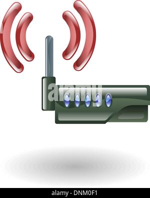 Communications router Stock Vector Image & Art - Alamy