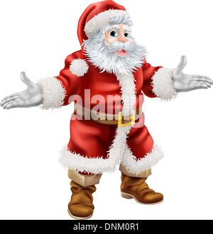 santa claus cartoon full body wink eye expression blurred silhouette on ...