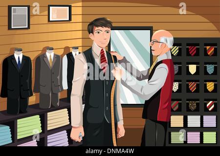 Man clothing store vector illustration. Mens clothes shop Stock Vector ...