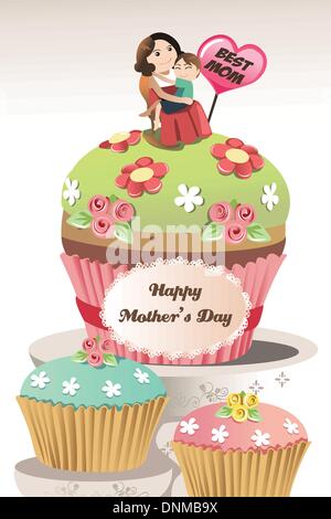 Mothers day greeting card Stock Vector Image & Art - Alamy