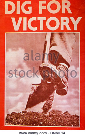 British Second World War Dig for Victory poster UK Stock Photo - Alamy