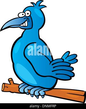 funny blue bird Stock Vector Image & Art - Alamy