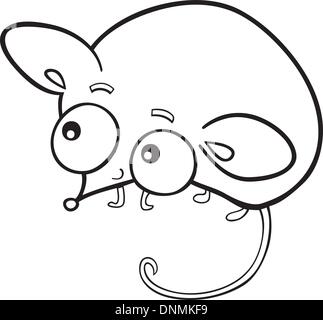 Coloring book little baby mouse. Coloring page for kids. Educational ...