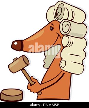 Cartoon illustration of dog judge Stock Vector Image & Art - Alamy