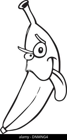 colorless banana illustration Stock Vector Image & Art - Alamy