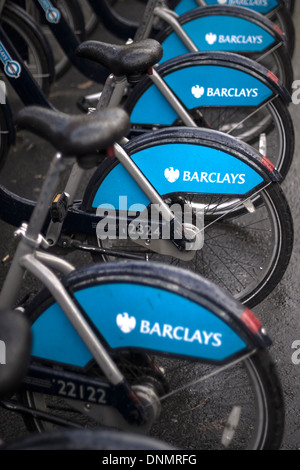 Barclays bank London bikes Stock Photo - Alamy