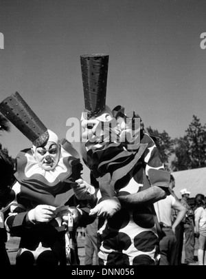 Clowns perform at Ringling Brothers Barnum and Bailey Circus, 1954 ...