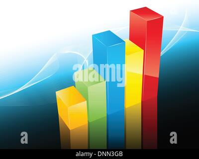 3D styled bar graph Stock Vector Image & Art - Alamy