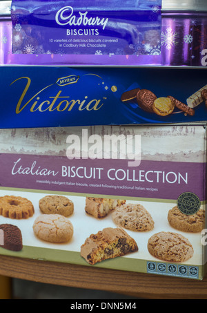 An assortment of packets of biscuits Stock Photo - Alamy