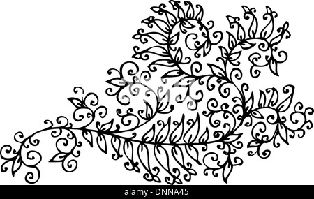 Baroque Pattern vignette Stock Photo - Alamy