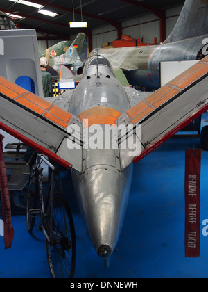 The Fouga CM170 Magister is a French training aircraft, displayed at ...