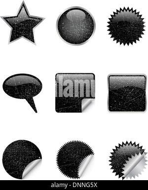 Icons with grunge effect added Stock Vector Image & Art - Alamy