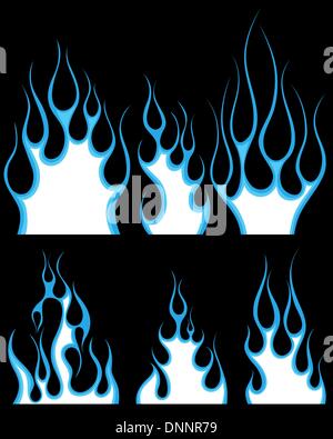 Set of different fire patterns for design use Stock Vector Image & Art ...