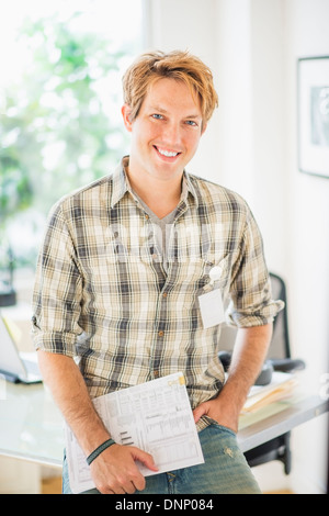 Portrait of IT department employee Stock Photo - Alamy