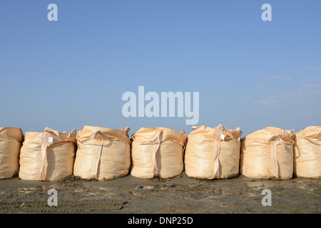 big sandbags for protection Stock Photo - Alamy