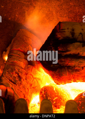 Multi fuel stove coal fire Stock Photo - Alamy