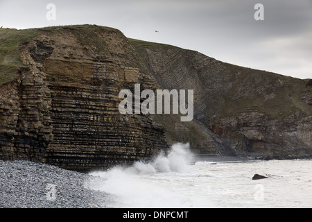 Southerndown Cliffs in Wales Stock Photo - Alamy