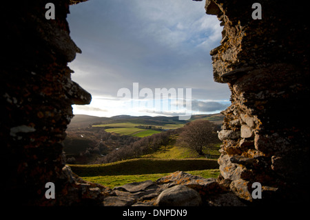 AUCHINDOUN CASTLE DUFFTOWN SCOTLAND ON A COLD SUNNY JANUARY DAY WITH ...