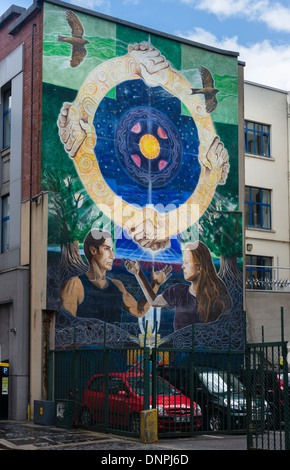 Mural in Belfast city centre called Pandoras Jar by American artist ...
