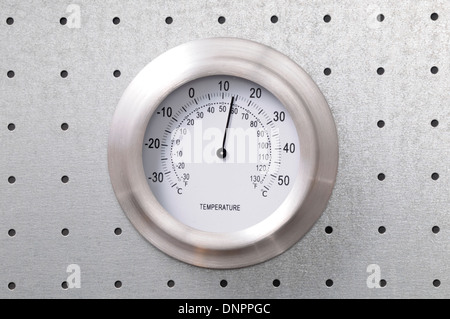 Thermometer close up picture in summer time, blurry background Stock ...